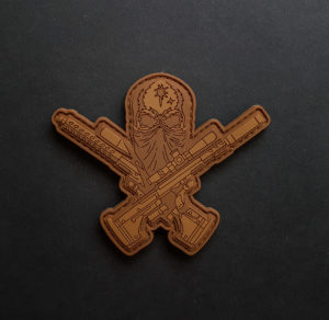 FACELESS BROWN LOGO PATCH – Sniper Upgrades
